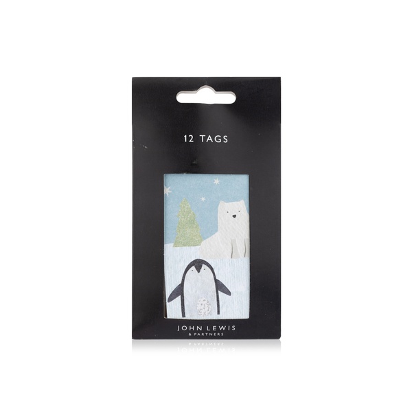 John Lewis 12 winter scene gift tags - Waitrose UAE & Partners