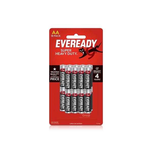 Eveready Super Heavy Duty AA Batteries x18 - Waitrose UAE & Partners