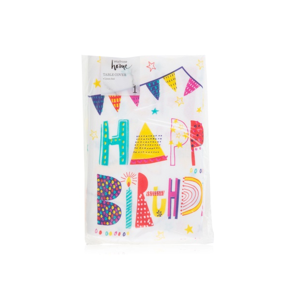 Waitrose Home happy birthday table cover - Waitrose UAE & Partners