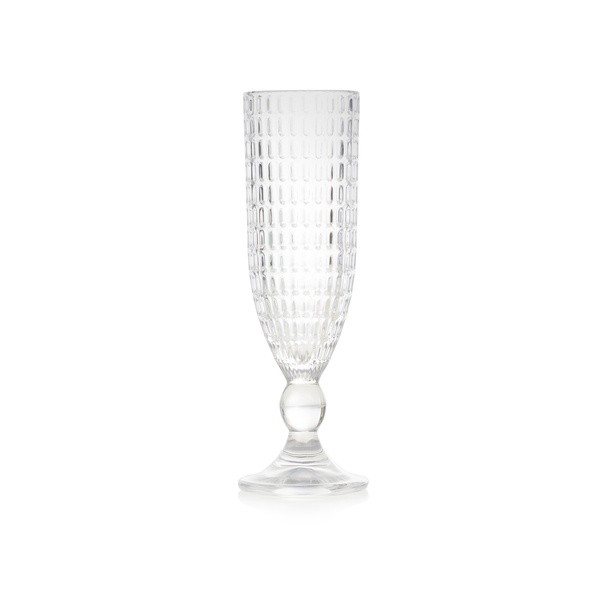 Waitrose Home ava pressed clear flute glass - Waitrose UAE & Partners