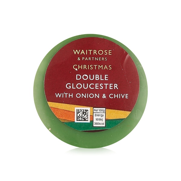 Waitrose double gloucester with onion & chive 100g - Waitrose UAE ...
