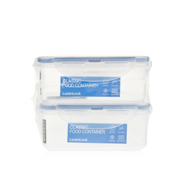 Lock & Lock classic food containers 870ml 2 pack - Waitrose UAE & Partners