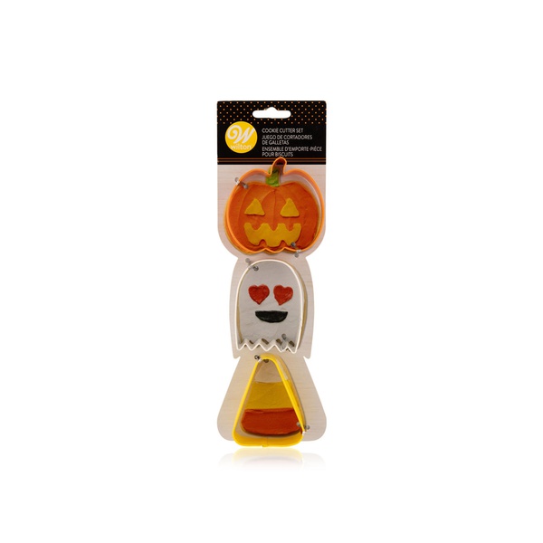 Wilton Halloween pumpkin ghost and candy corn cookie cutter set 3s ...