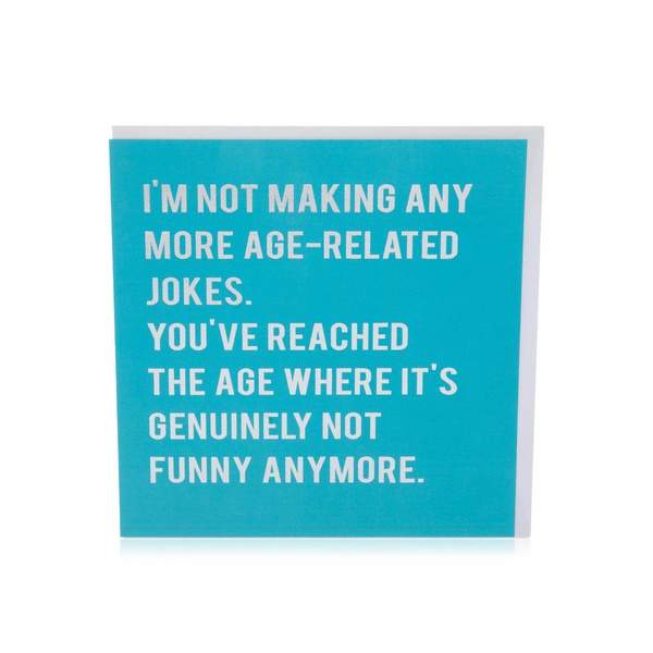 Redback Cards age not funny birthday card - Waitrose UAE & Partners