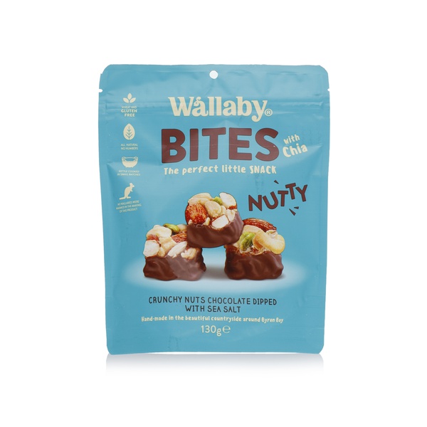 Wallaby Bites crunchy chocolate nuts with sea salt 130g - Waitrose UAE ...