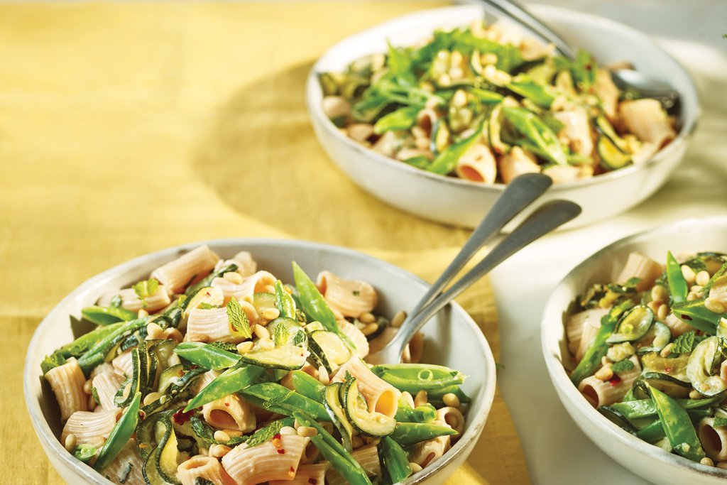 Minted courgette & mascarpone pasta recipe - Waitrose UAE & Partners