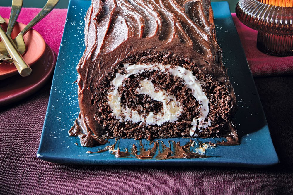 Chocolate yule log recipe - Waitrose UAE & Partners
