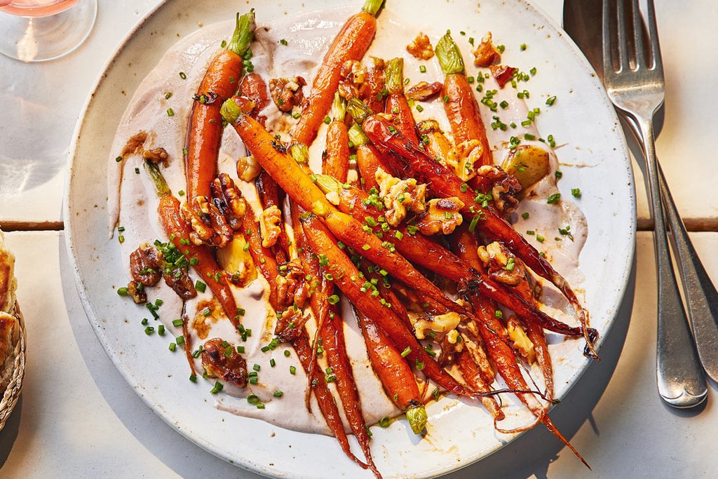 Baby carrots with walnut tarator recipe - Waitrose UAE & Partners