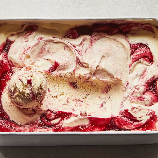 Raspberry ripple no-churn ice cream recipe - Waitrose UAE & Partners