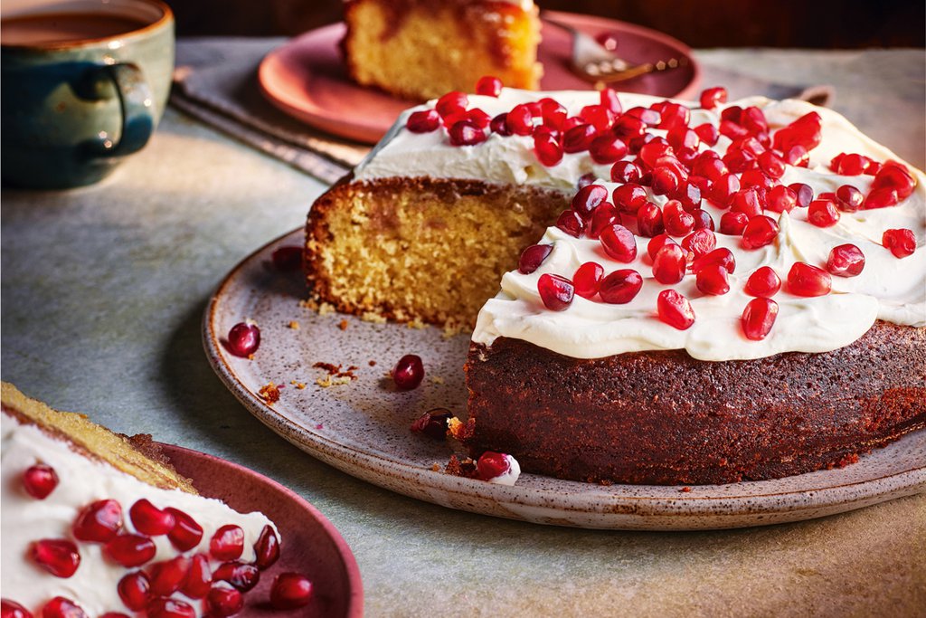 Orange and pomegranate cake recipe - Waitrose UAE & Partners