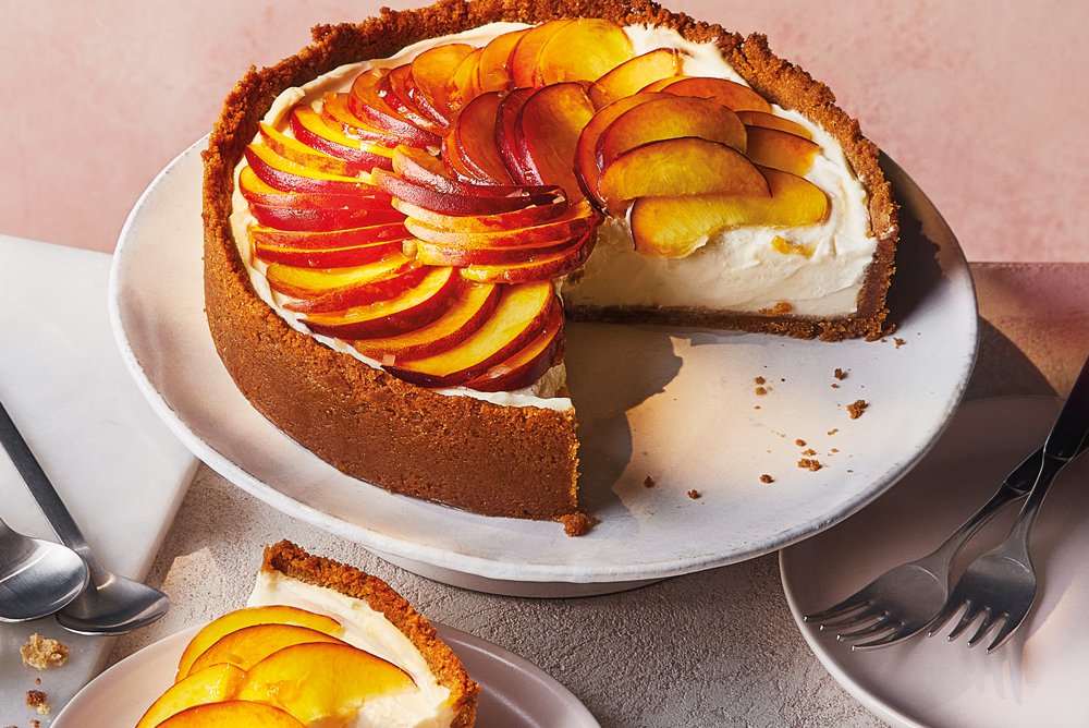 Peach & ginger cheesecake recipe - Waitrose UAE & Partners