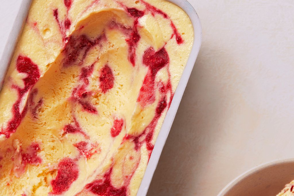 Raspberry ripple no-churn ice cream recipe - Waitrose UAE & Partners