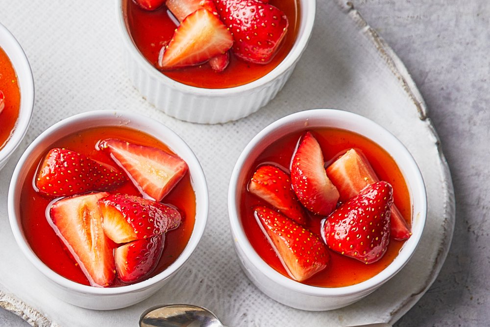 Vanilla pots with strawberries & espresso caramel recipe - Waitrose UAE ...