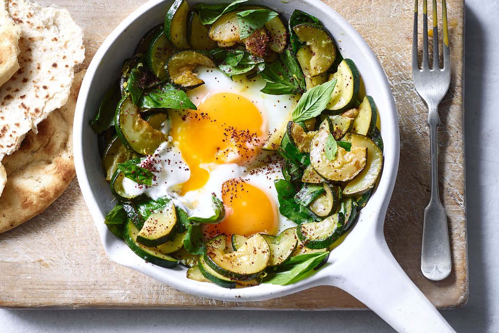 Courgette & sumac shakshuka recipe - Waitrose UAE & Partners