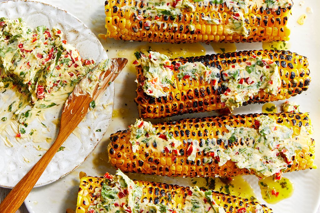 Grilled sweetcorn with chilli butter recipe - Waitrose UAE & Partners