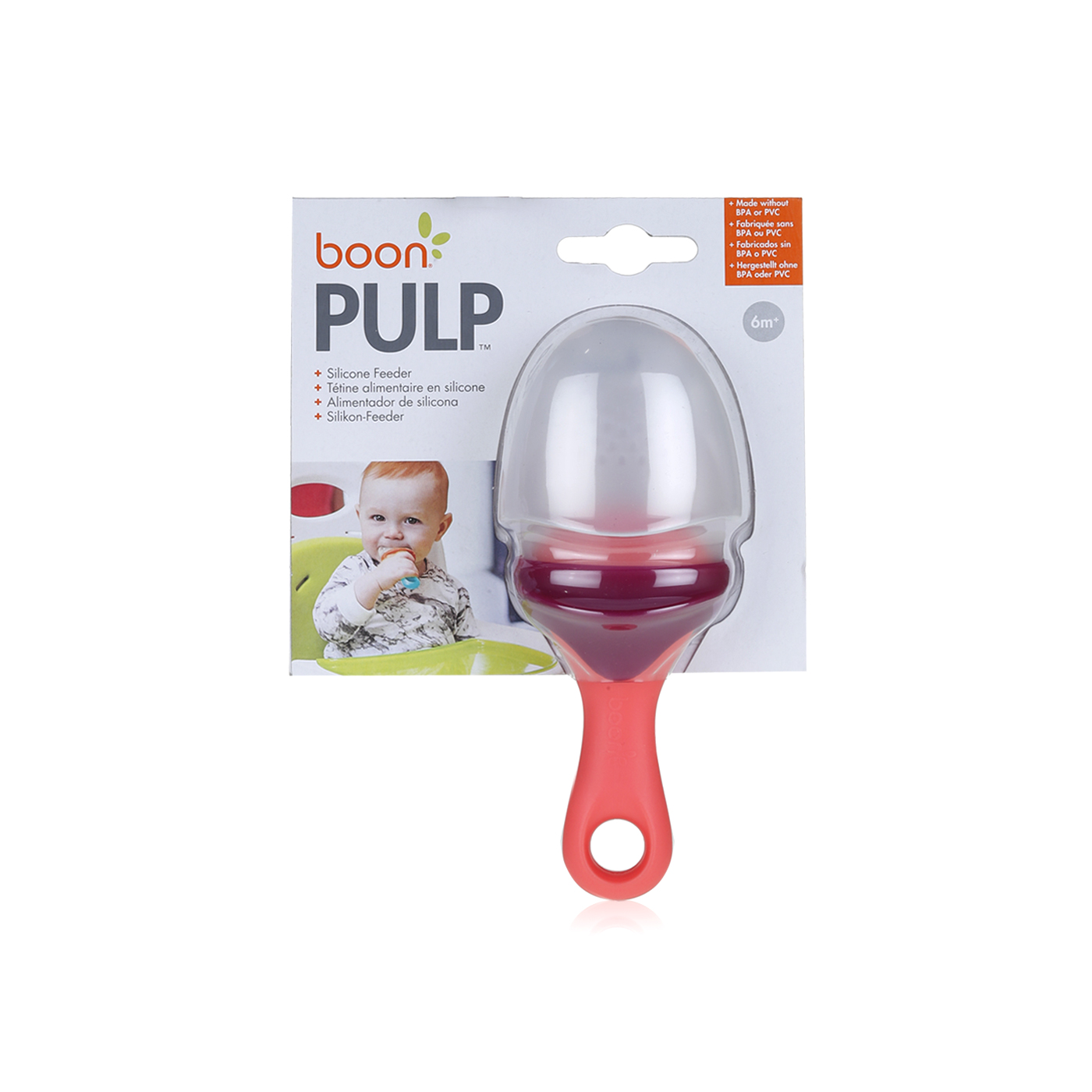 Boon magenta & pink pulp silicone feeder 6+ months - Waitrose UAE ...
