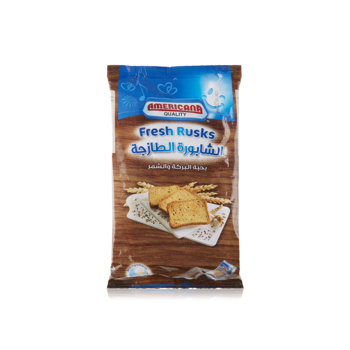 Americana fresh rusks black seed & fennel 375g - Waitrose UAE & Partners