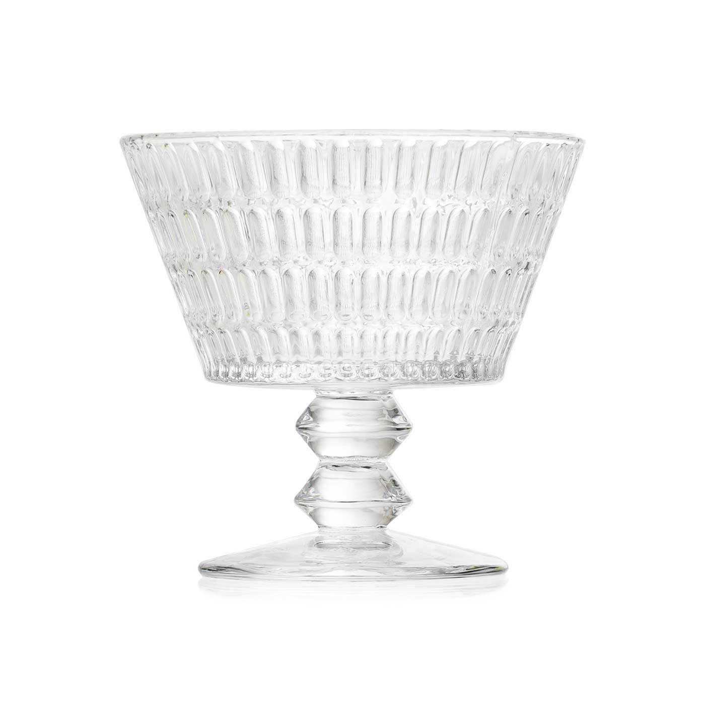 Waitrose Home clear pressed glass dessert bowl - Waitrose UAE & Partners