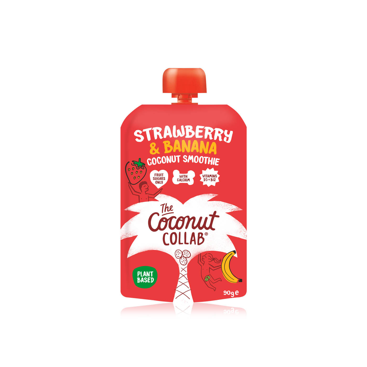 The Coconut Collab Strawberry & Banana Kids Pouch 90g - Waitrose UAE ...