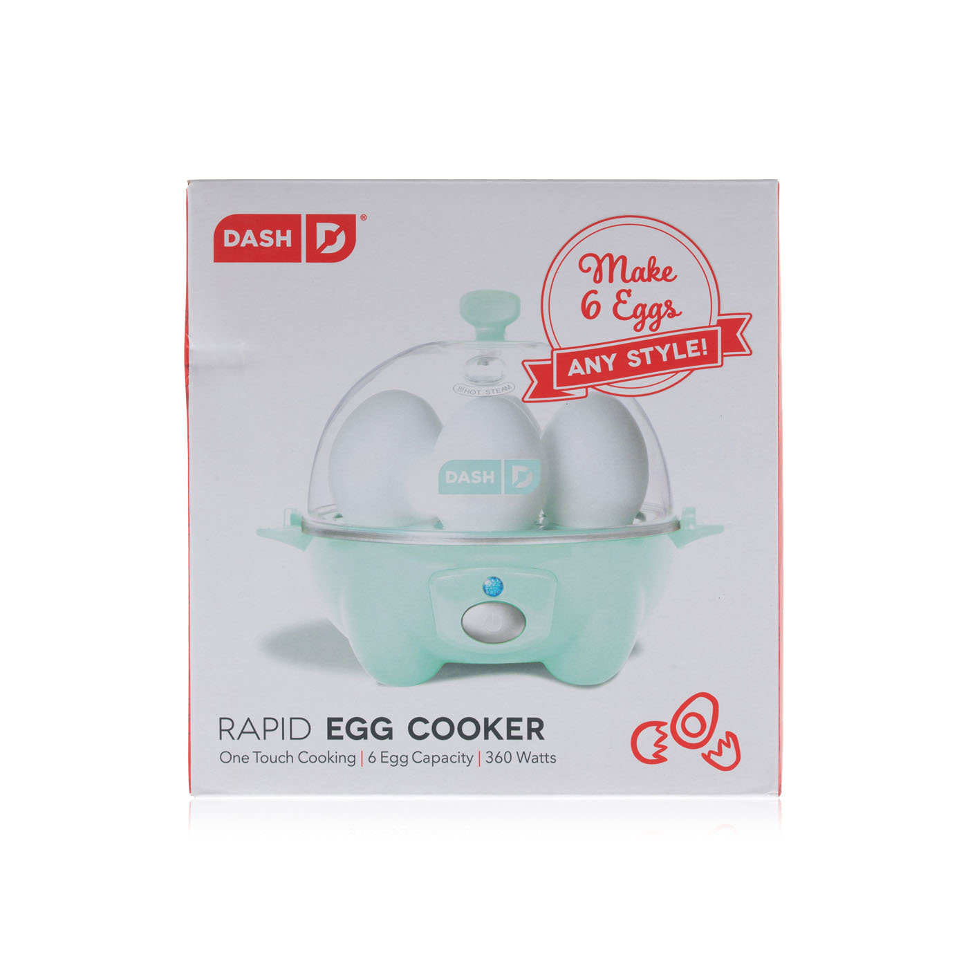 Dash rapid egg cooker in aqua blue - Waitrose UAE & Partners