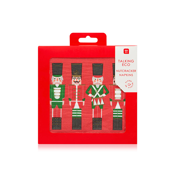 Talking Tables Botanical nutcracker napkins - 16 pack - Waitrose UAE ...