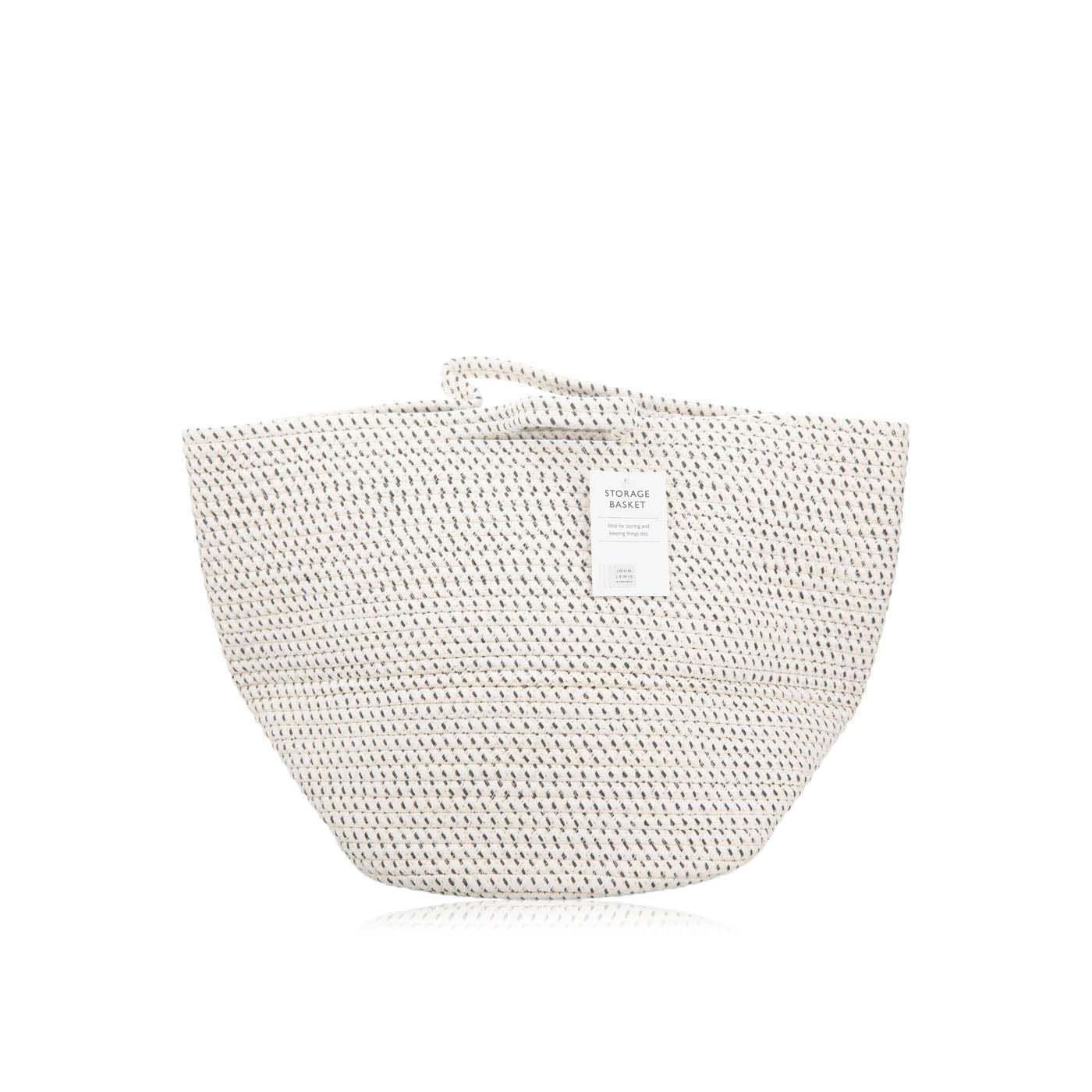 John Lewis cotton rope basket large - Waitrose UAE & Partners