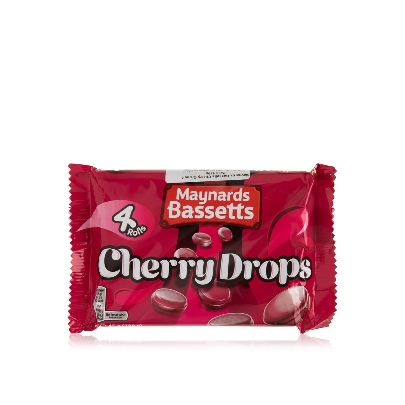 Maynards Bassetts cherry drops 4 pack 180g - Waitrose UAE & Partners