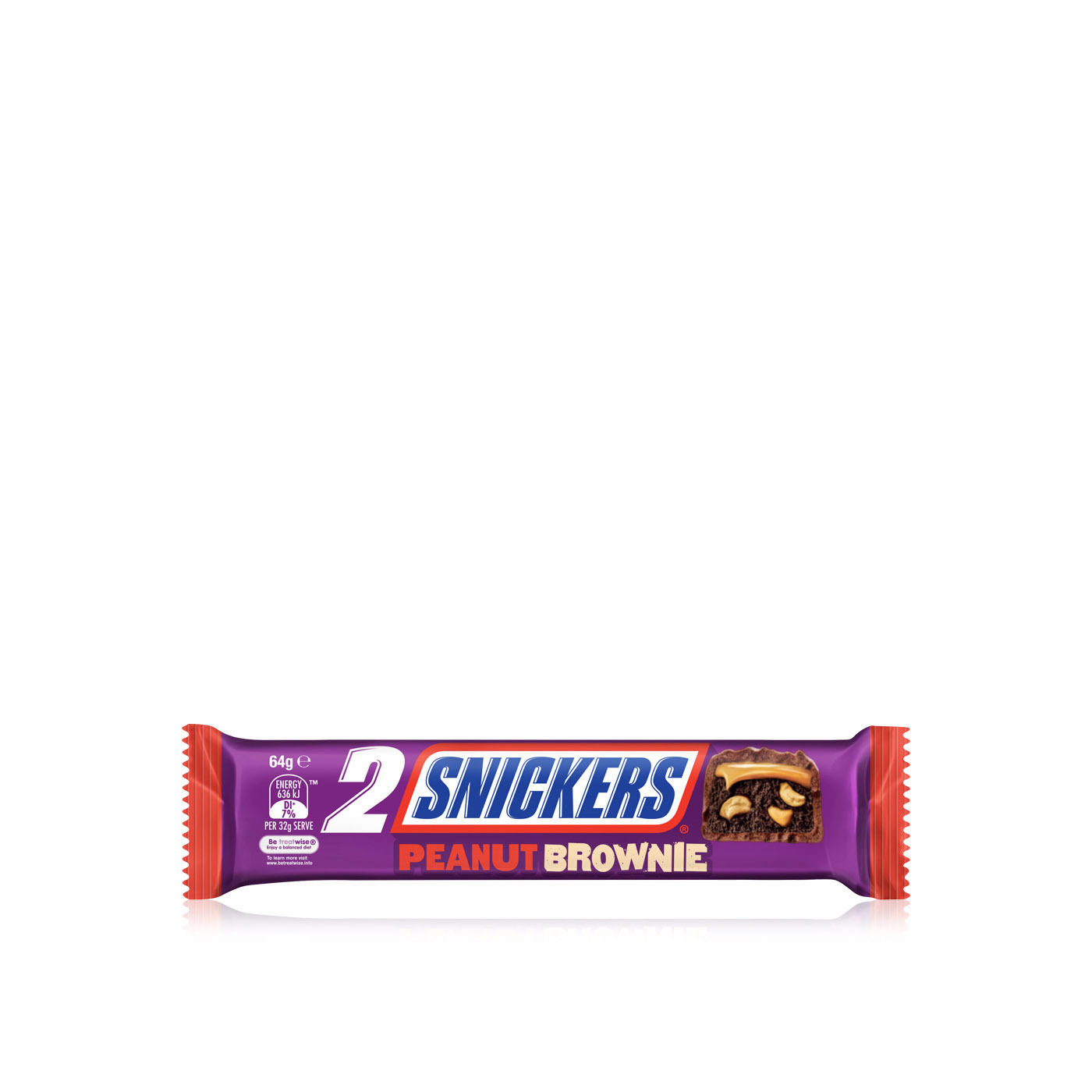 Snickers peanut brownie 2 pack 64g - Waitrose UAE & Partners