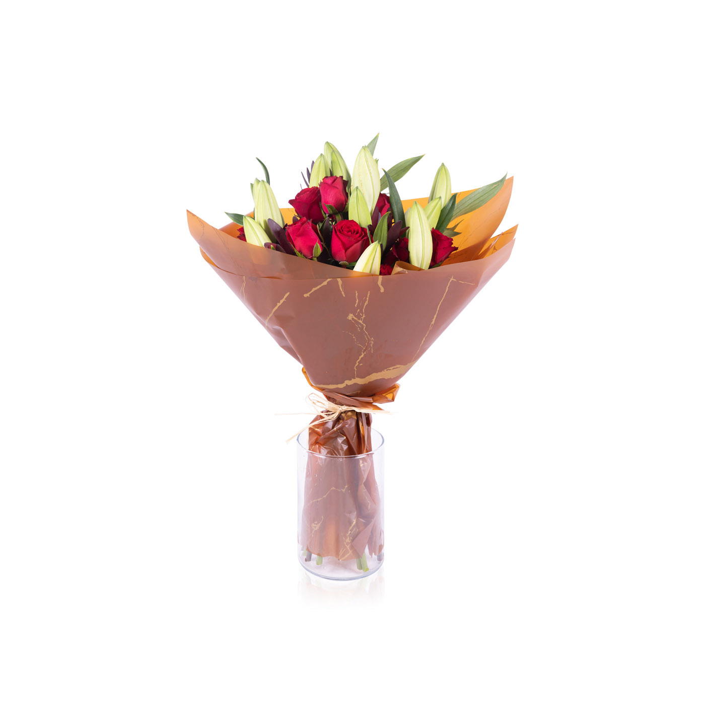 Valentine's Day Roses And Lilies Bouquet - Waitrose UAE & Partners