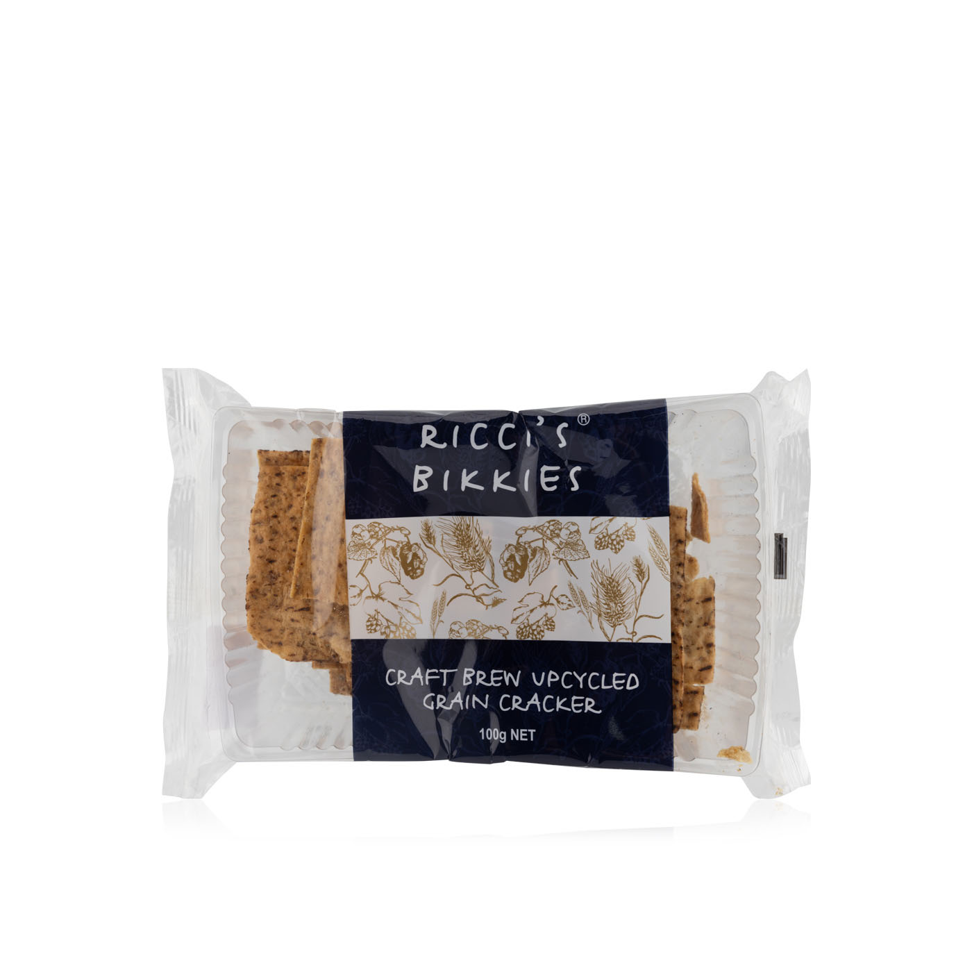Ricci's Bikkies craft brew upcycled grain crackers 100g - Waitrose UAE ...
