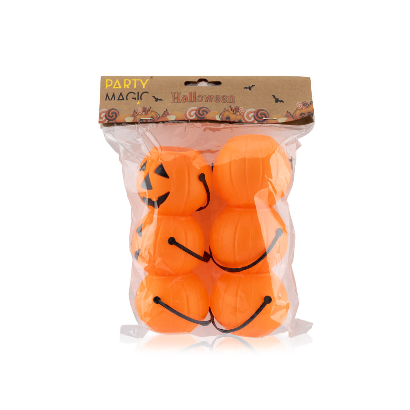Party Magic Halloween pumpkin basket decorations 6 pack - Waitrose UAE ...