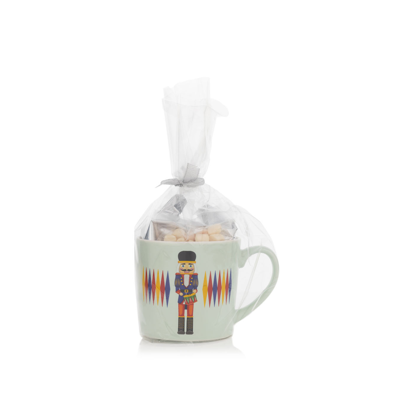 Blue nutcracker mug with hot chocolate and marshmallows 120g - Waitrose ...