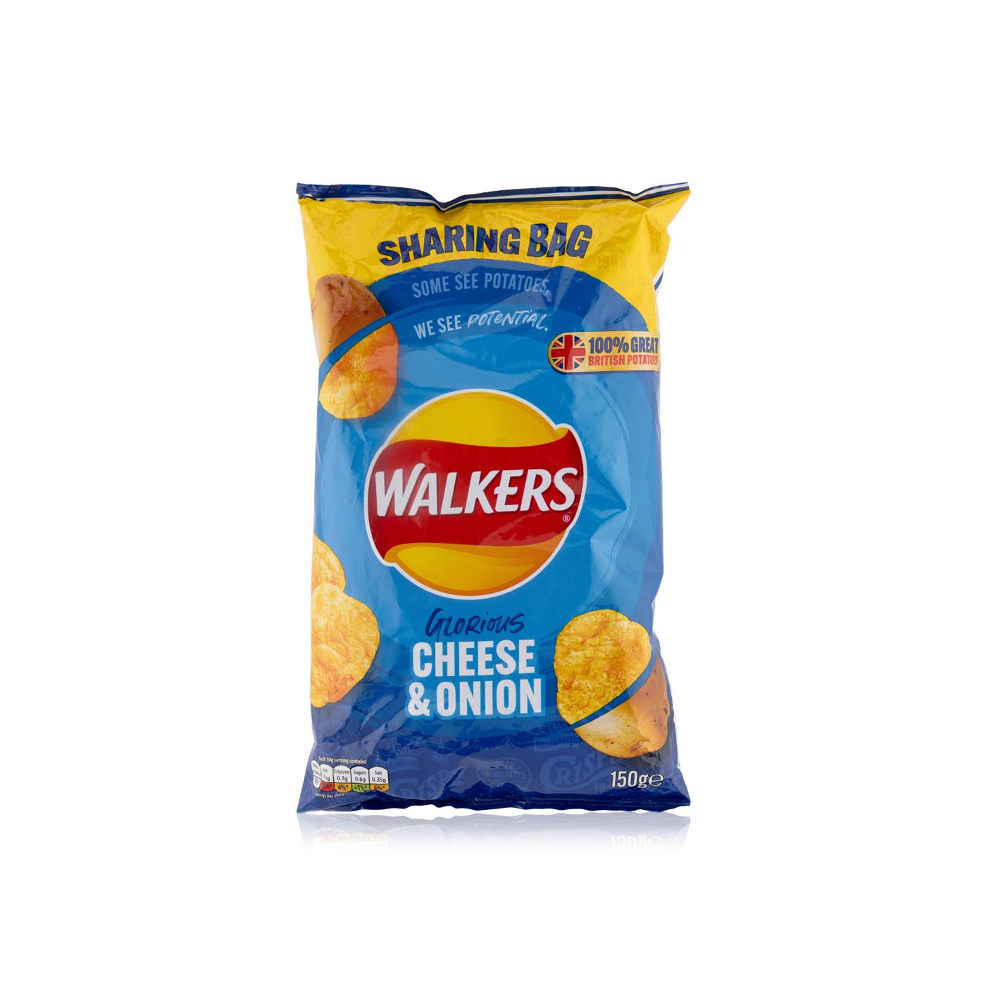Walkers cheese & onion crisps 150g - Waitrose UAE & Partners