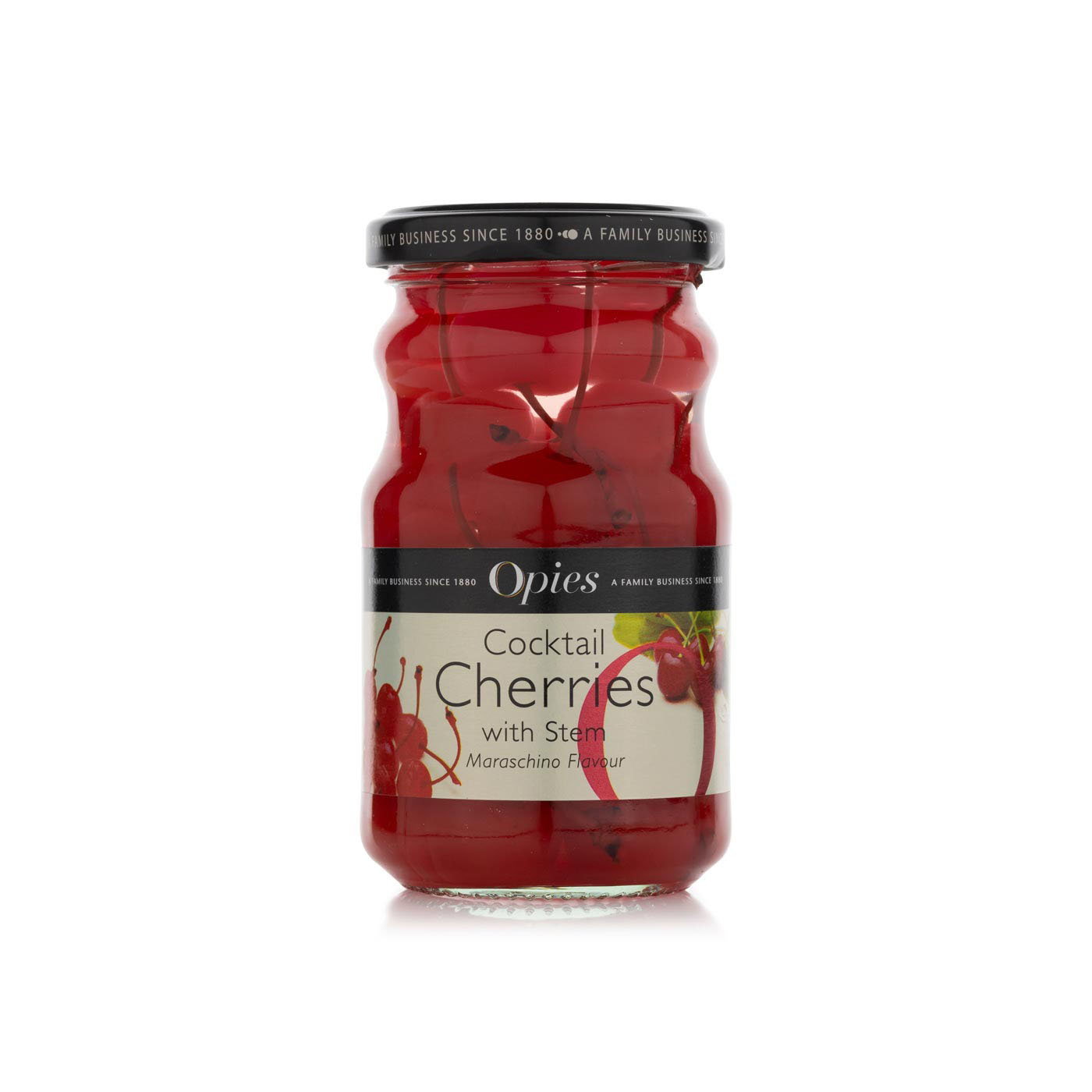 Opies cocktail cherries with stems maraschino flavour 225g - Waitrose ...