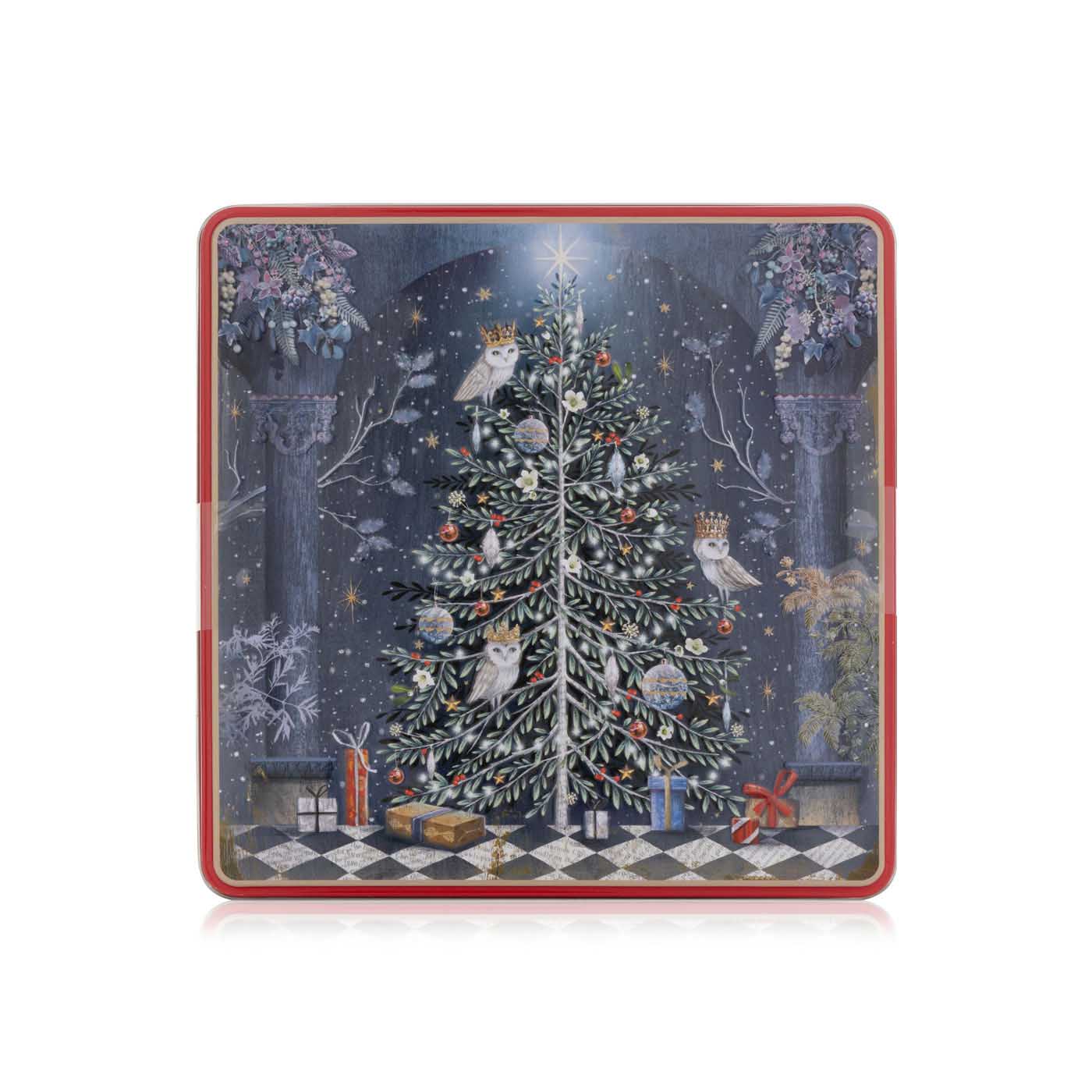 Grandma Wild's Christmas tree shortbread biscuit tin 400g - Waitrose ...