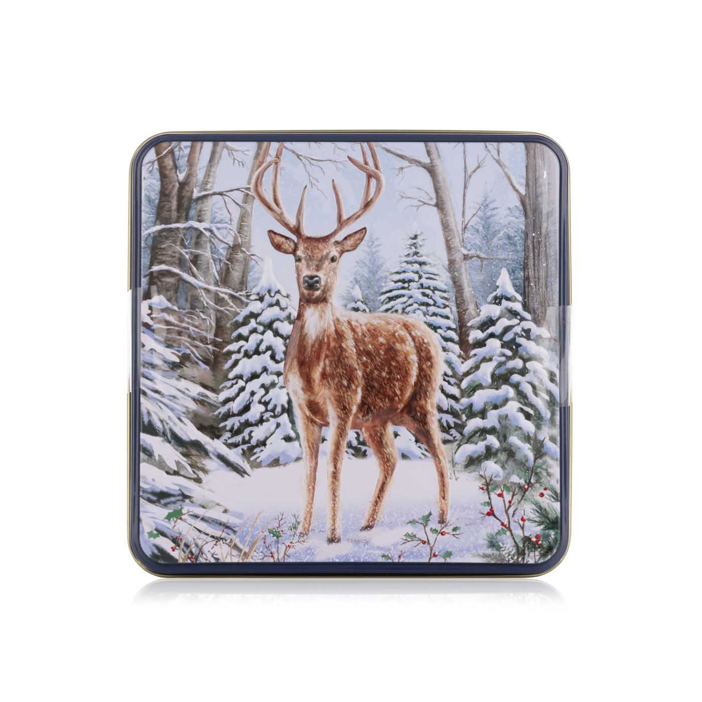 Grandma Wild's embossed snowy stag biscuit tin 160g - Waitrose UAE ...
