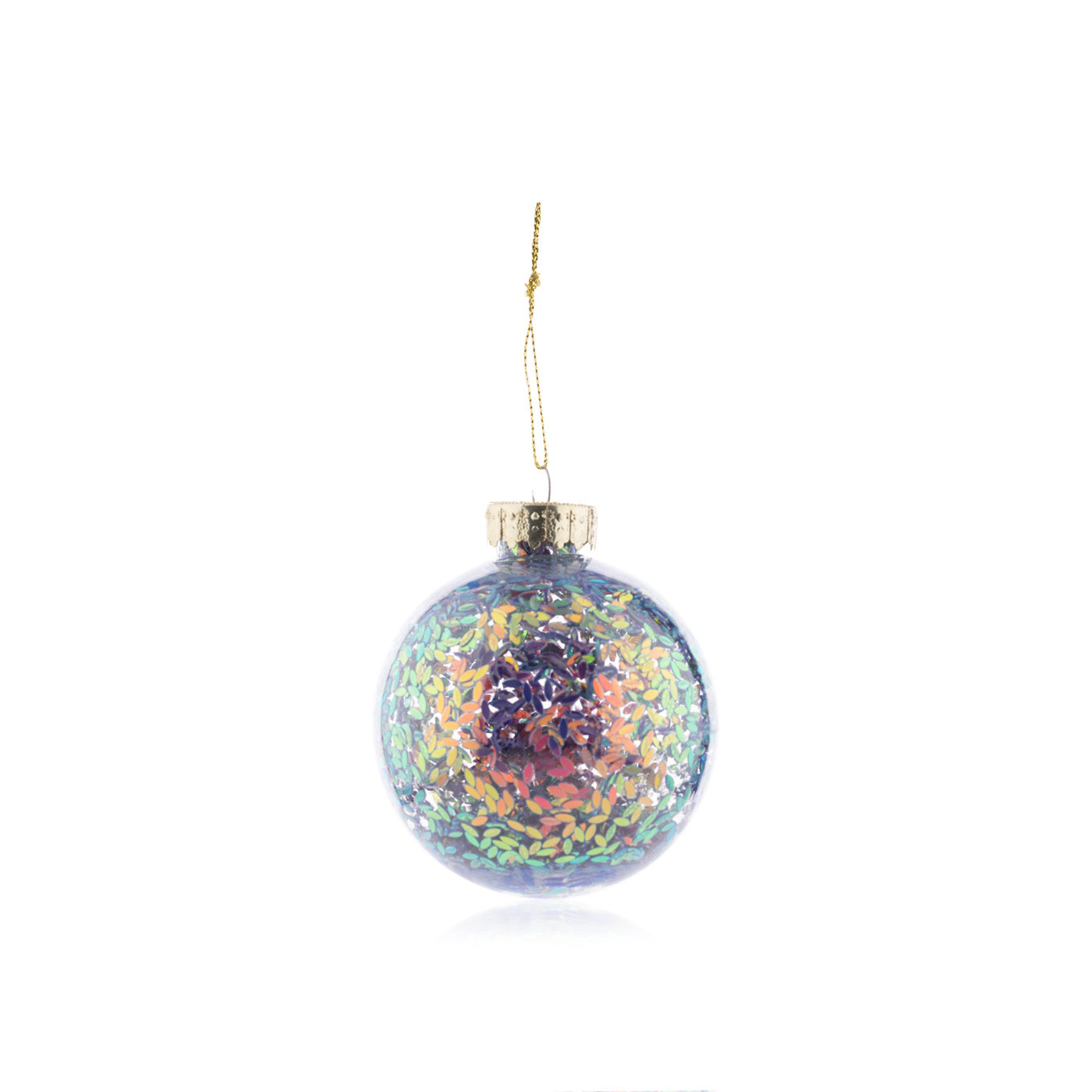 Festive petrol sequin bauble 8cm - Waitrose UAE & Partners