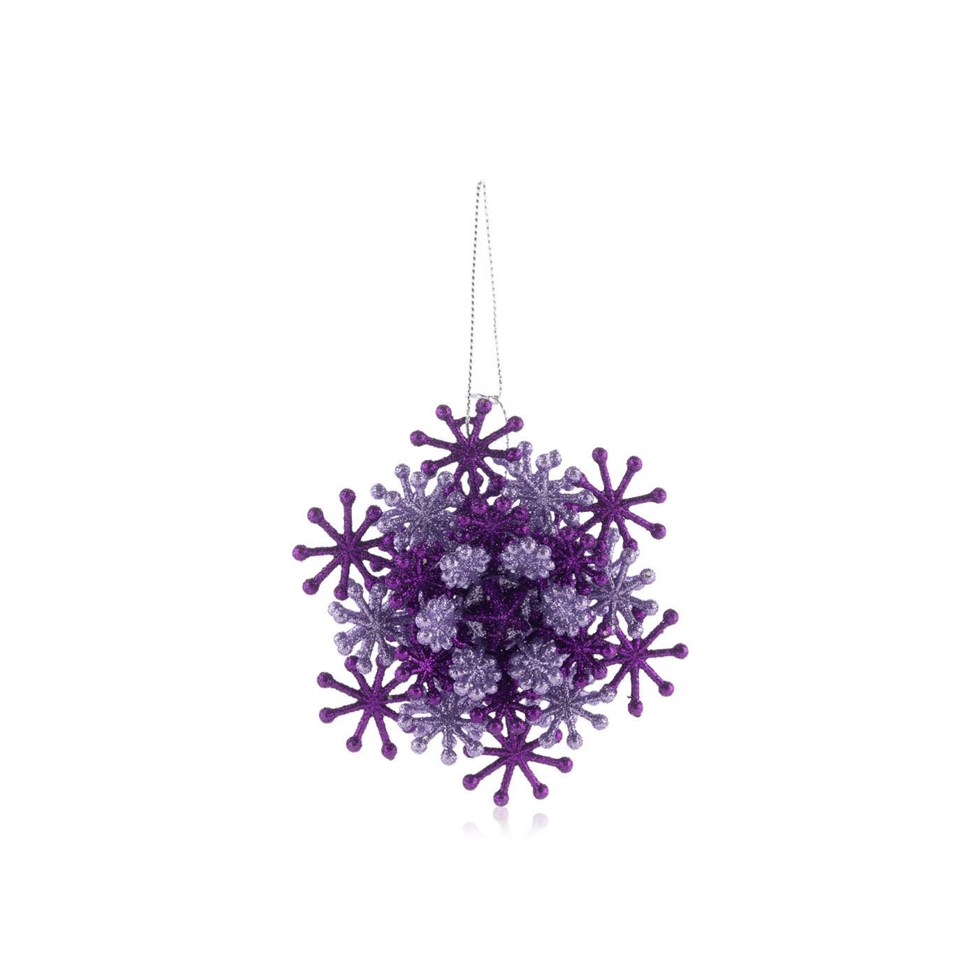 Festive purple and lilac snowflake 9cm - Waitrose UAE & Partners