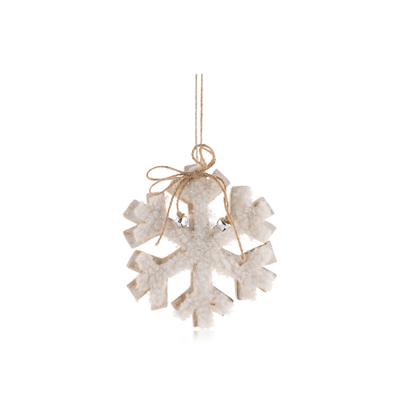 Premier gold/cream chunky snowflake 16cm - Waitrose UAE & Partners