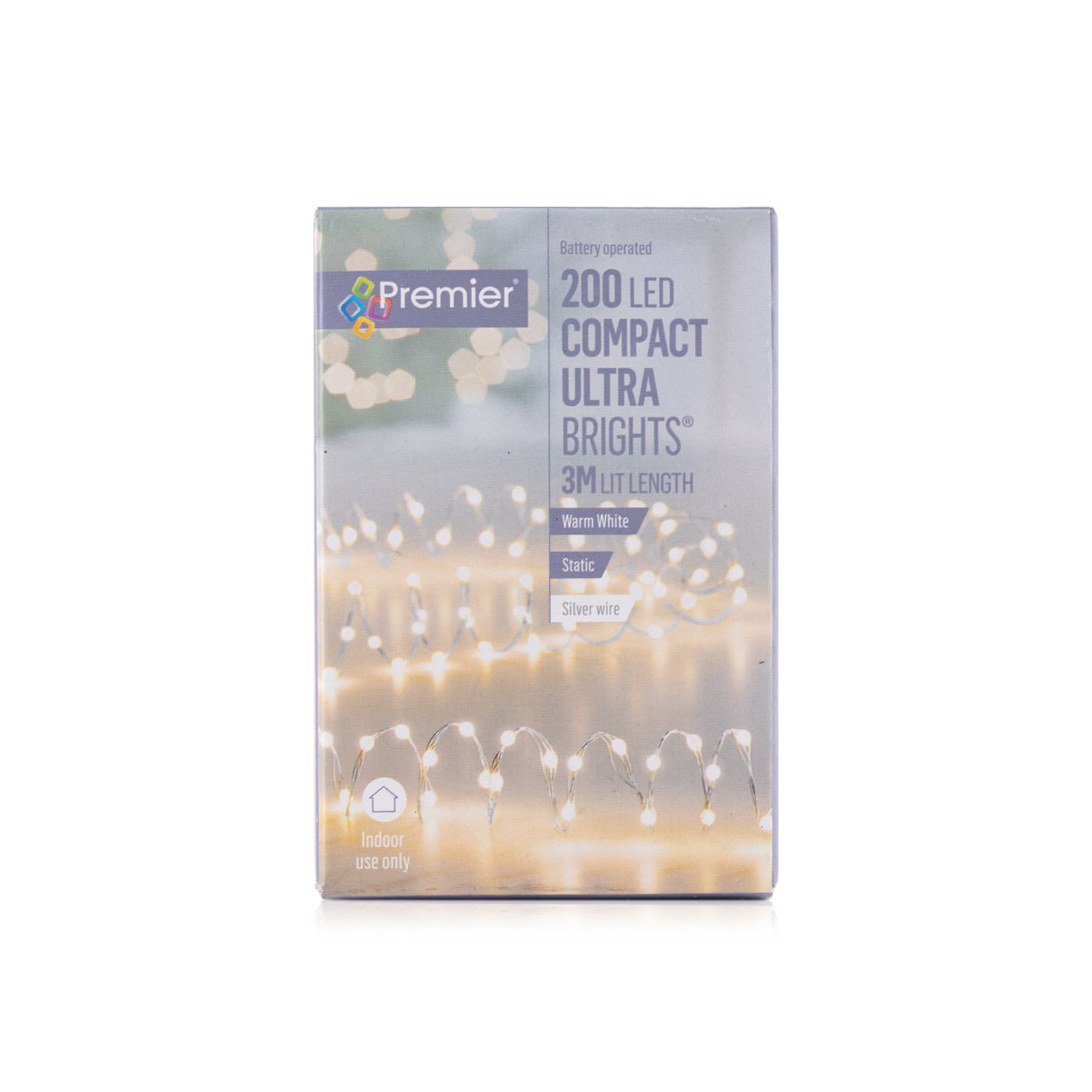 Premier LED Ula Brights Silver W White 200 - Waitrose UAE & Partners