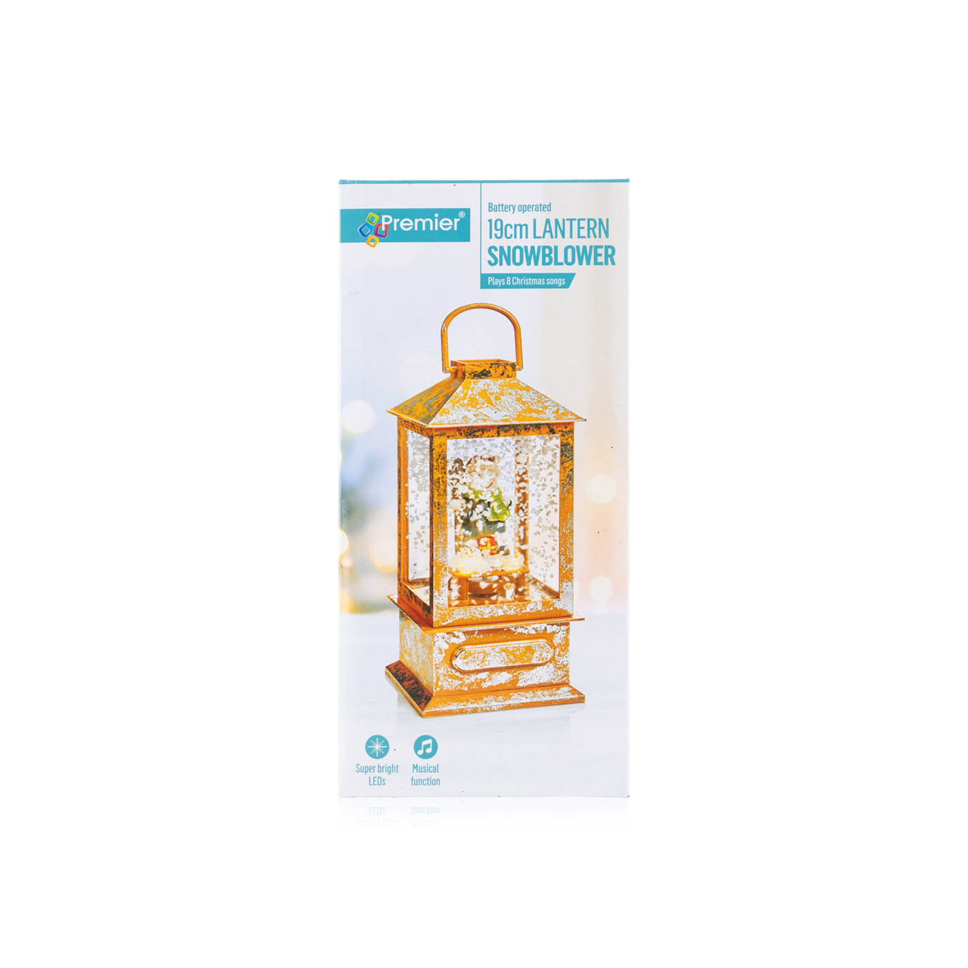 Premier Musical Snowing LED Lantern 40cm - Waitrose UAE & Partners
