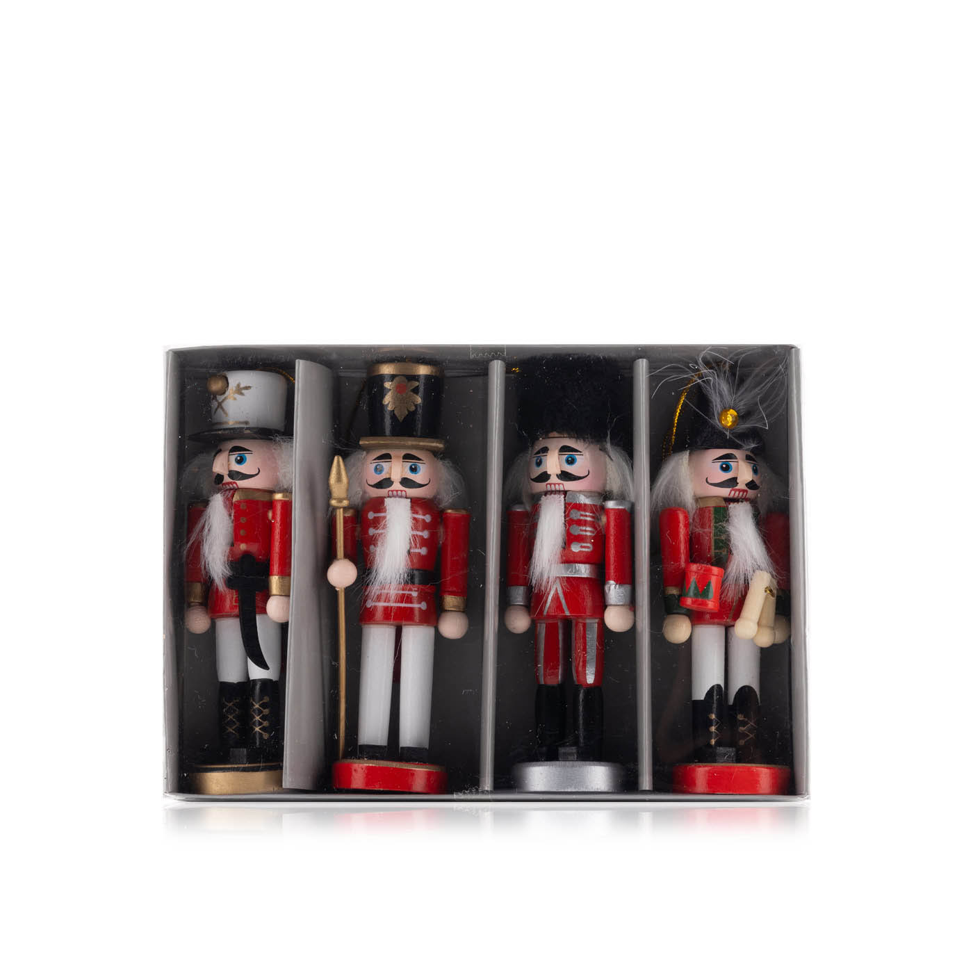 Premier nutcracker set red and white 13cm 4 pack - Waitrose UAE & Partners