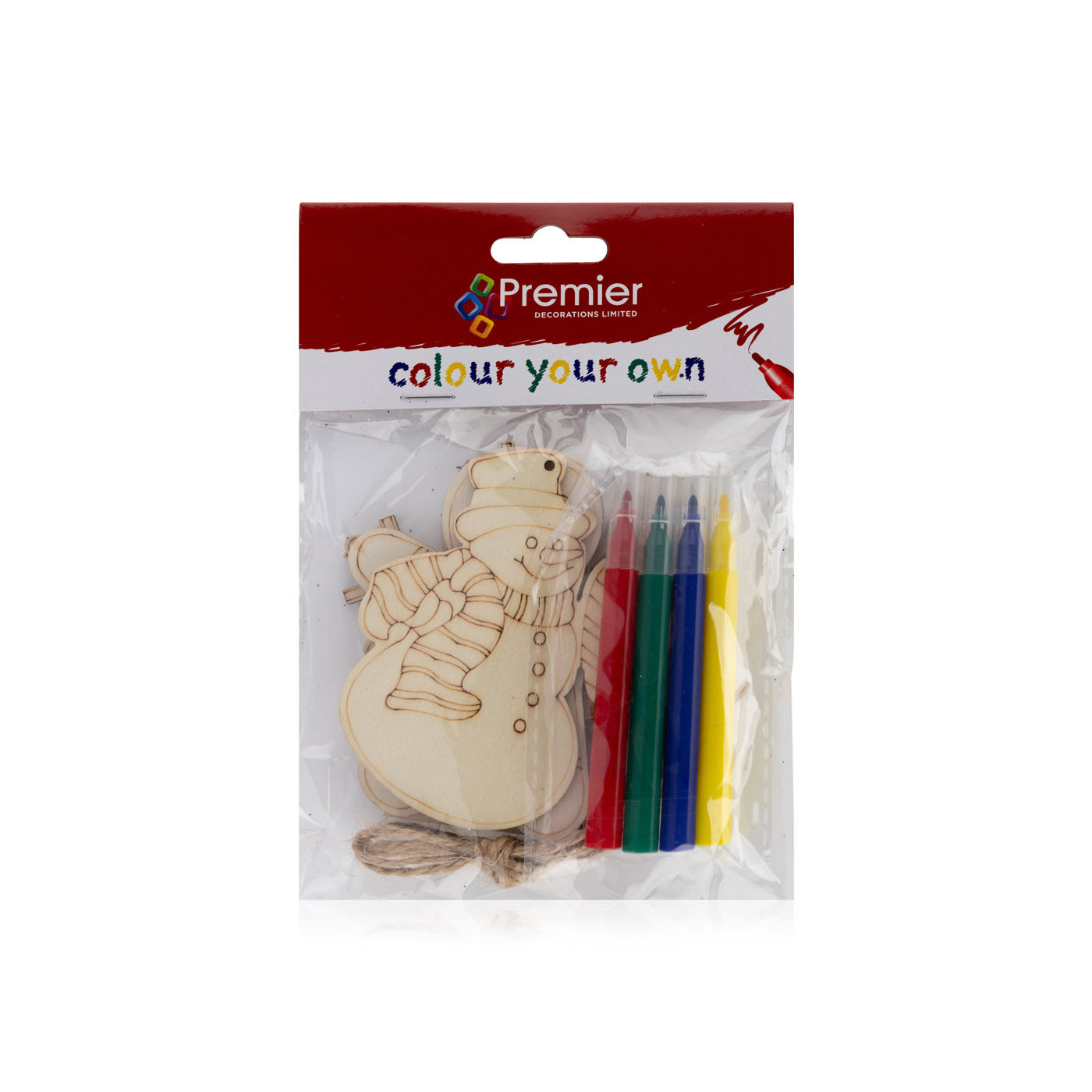 Premier colour your own tree decorations 4 pack - Waitrose UAE & Partners