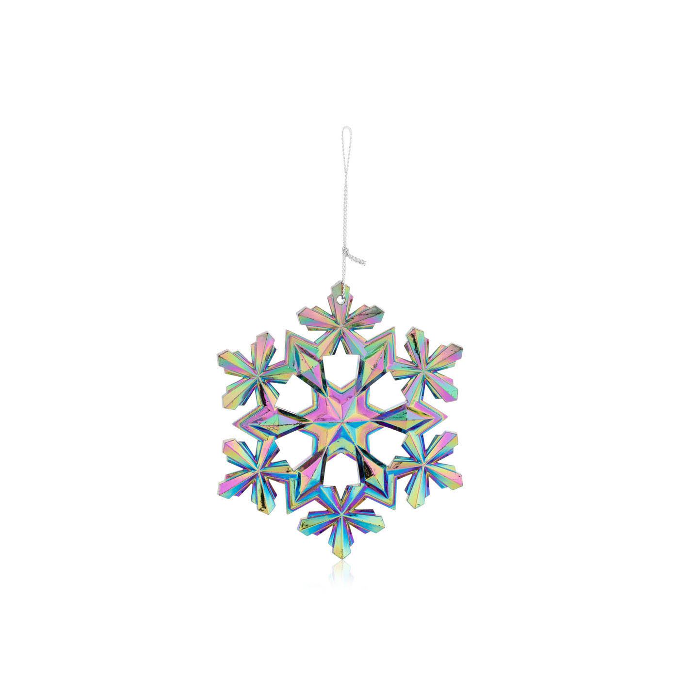 Premier multi-coloured snowflake 12cm - Waitrose UAE & Partners