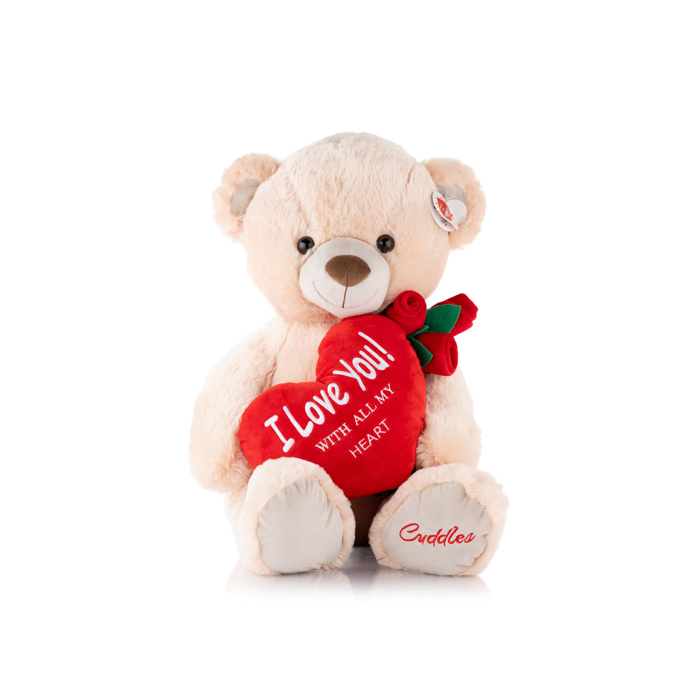 Cuddles 'I love you! With all my heart' bear 60cm - Waitrose UAE & Partners