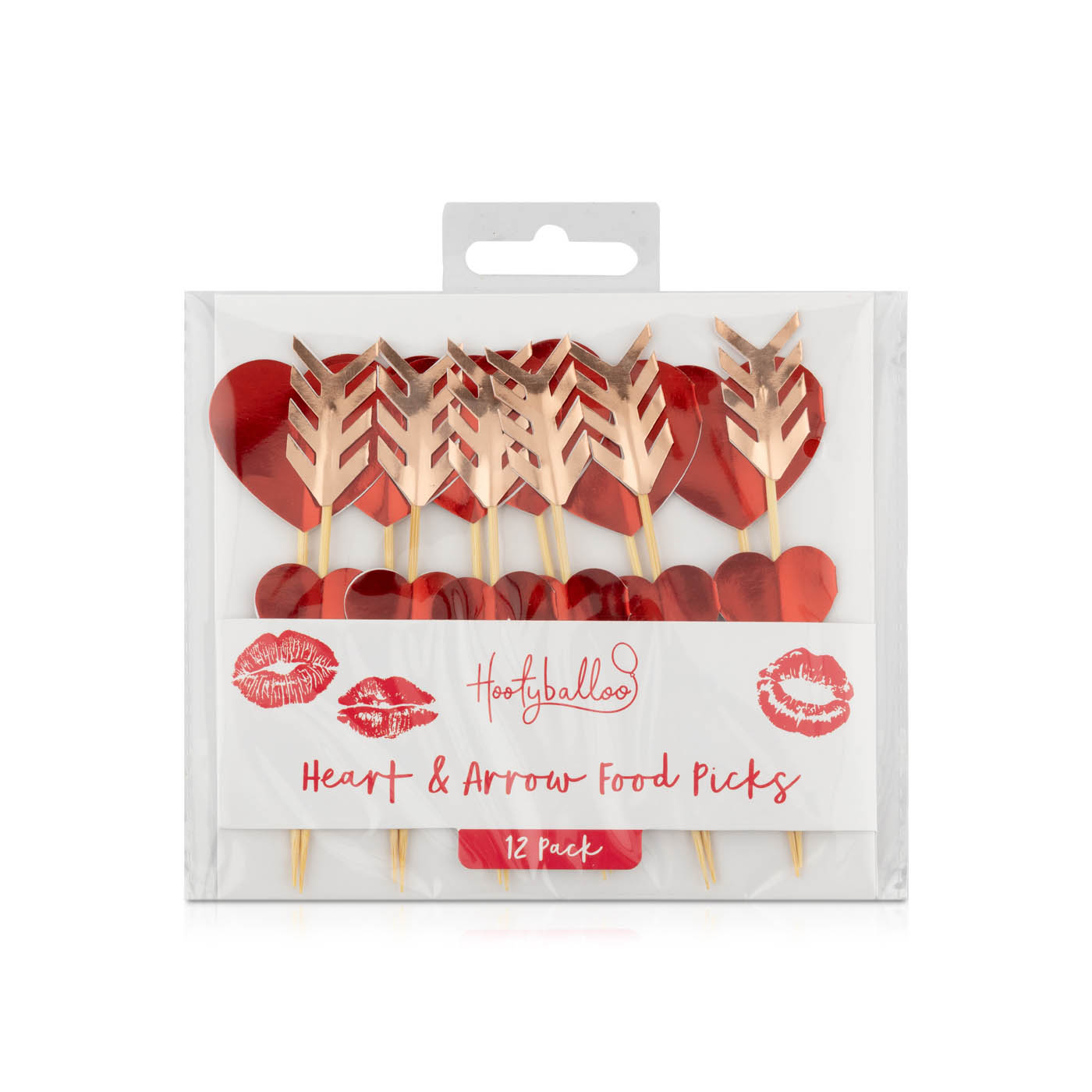 Hootyballoo heart and arrow food picks 12 pack - Waitrose UAE & Partners