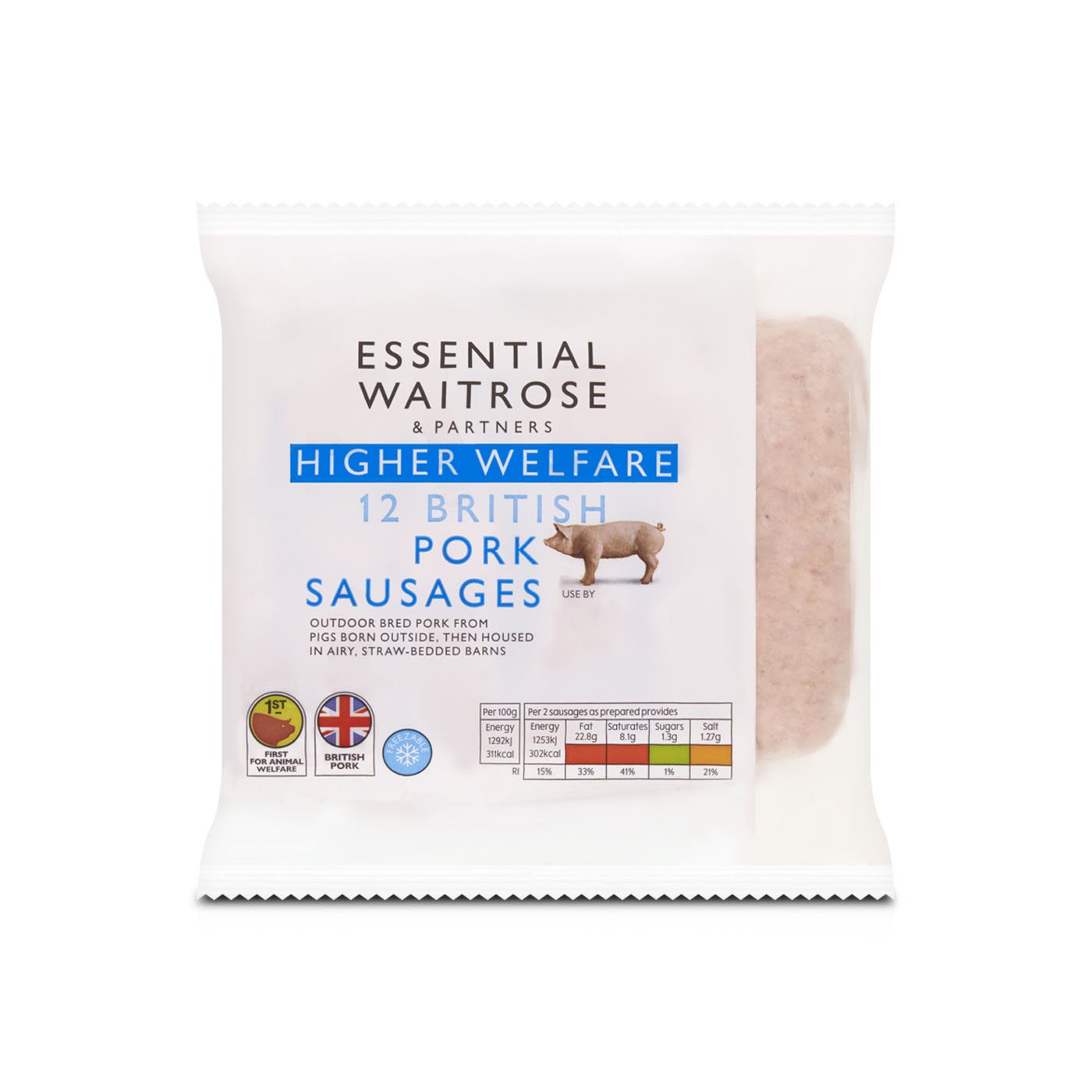 Waitrose Essential Pork Sausages 681g - Waitrose UAE & Partners