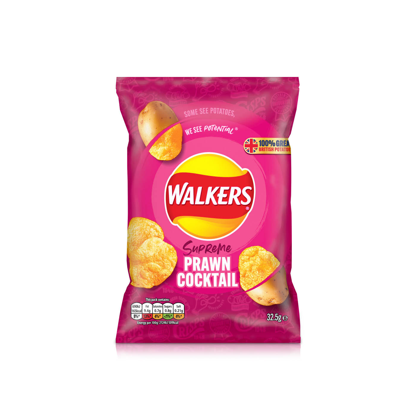Walkers Prawn Cocktail Crisps 32.5g - Waitrose UAE & Partners