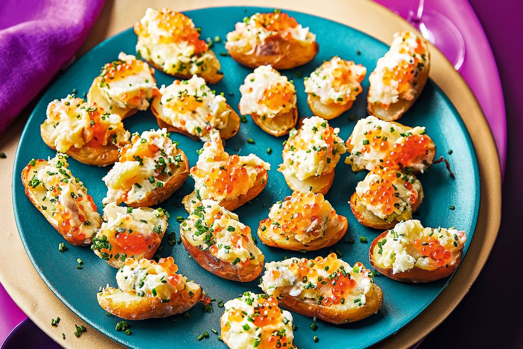 Stuffed mini baked potatoes recipe - Waitrose UAE & Partners